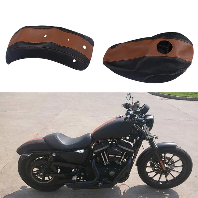 FUEL TANK COVER Fender Protector Fit For Harley Sportster Iron 883 1200 ...