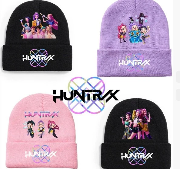 KIDS KPOP DEMON Hunters Huntrix Knit Hat Winter Warm Rumi Mira Zoey ...
