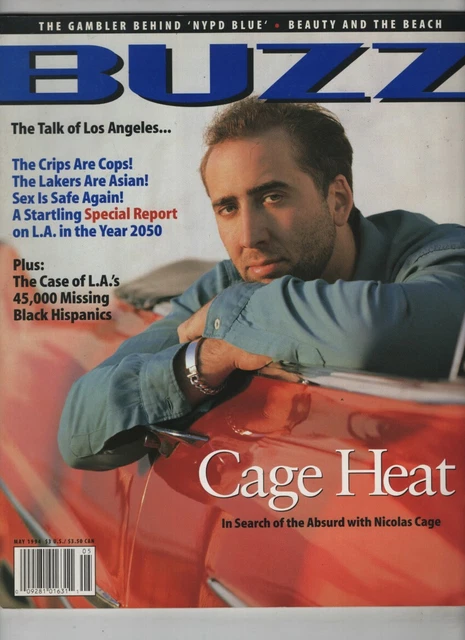 BUZZ MAGAZINE NICOLAS Cage And L.A. May 1994 080720nonr EUR 12,56 ...