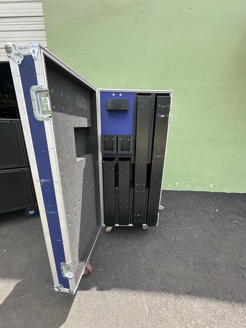 (2) JBL VT4887-AF (2) VT4887-SF Lautsprecher Fliegenrahmen mit Koffer ...