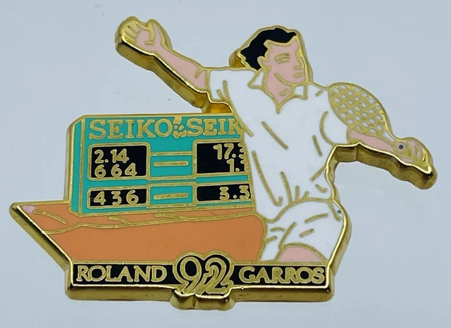 PIN'S PINS PIN Tennis Roland Garros 1992 - Montres Seiko - Arthus Bertrand Paris EUR 9,99 ...