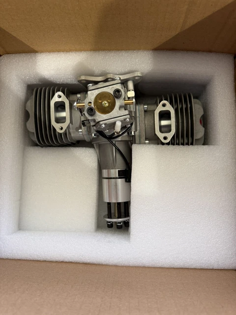 DLE-120 TWIN CYLINDER Two Stroke Gas Engine for High-Performance RC ...