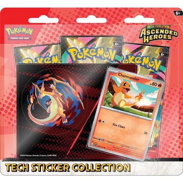 PRESALE! POKÉMON TCG Mega Evolution Ascended Heroes Tech Sticker ...