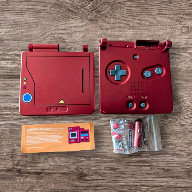 NINTENDO POKEDEX POKEMON Shell Game Boy Advance SP Replacement Housing ...
