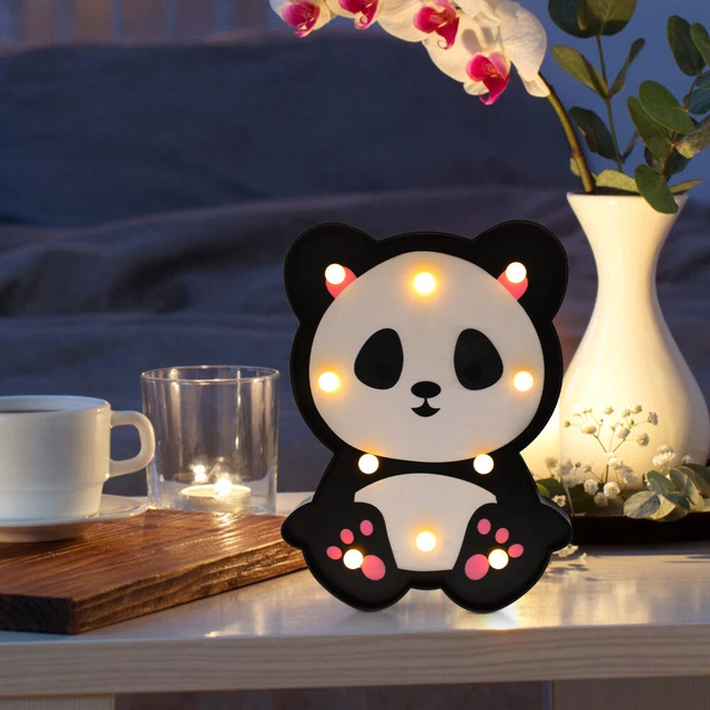 PANDA MODELING LAMP Bedside Table Cute LED Lamps Kids Night Light ...