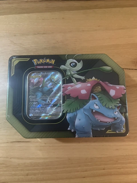 POKEMON - CELEBI & Venusaur Gx Tag Team Tin - Sun And Moon Era Sealed ...