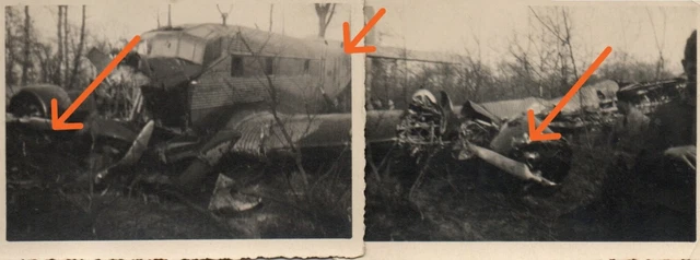 2 PRIVAT-FOTOS FLUGZEUG Junkers Ju 52 Bruchlandung Crash ca. 1935 EUR ...
