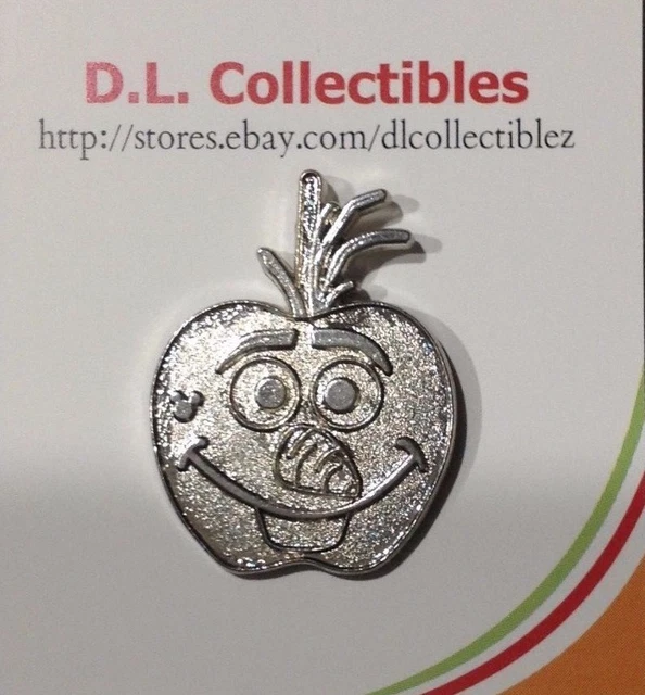 DISNEY FROZEN HIDDEN Mickey Character Apple CHASER Olaf Pin 7 95 disney-frozen-hidden-mickey-character-apple-chaser-olaf-pin-7-95