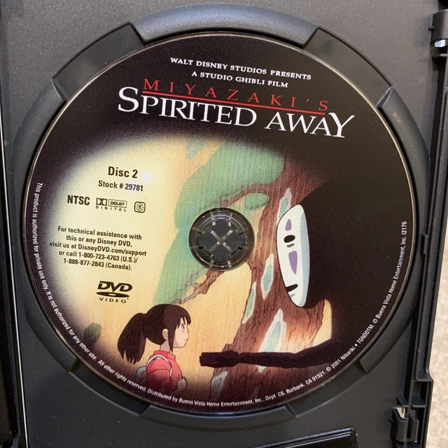 SPIRITED AWAY JAPANESE Anime Movie DVD Studio Ghibli Film Hayao ...