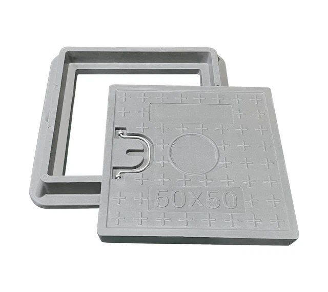 MANHOLE COVER AND Frame Fiberglass-500x500mm Square Septic Tank Lid ...