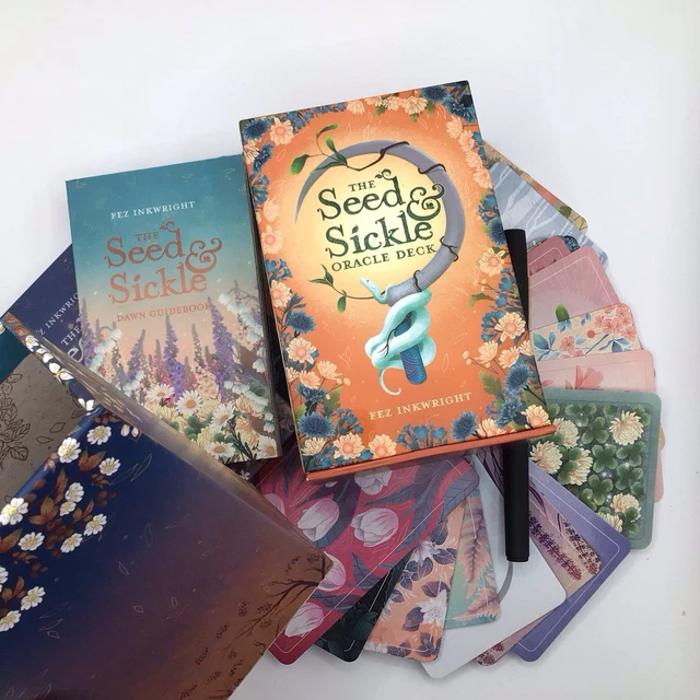 SEED AND SICKLE Oracle Deck by Fez Inkwright, 55 Cards and 2 Guidebooks ...