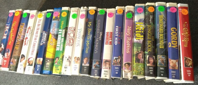 M50 WALT DISNEYS Pixar 20 Count Multiple Vhs Tapes Clamshell Movie ...