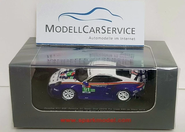 SPARK 1/87 (H0): 87S142 Porsche 911 RSR "Porsche GT Team" #91, 2nd LMGT ...