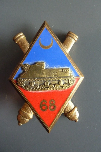 ORIGINAL MILITAIRE INSIGNE 68° Regiment Artillerie D'afrique Tres Bon ...