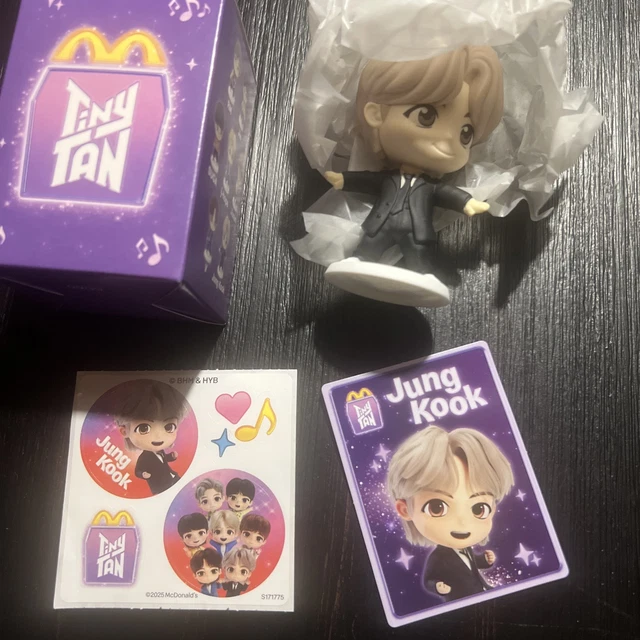 NEW! RARE 2025 McDonald's #7 JUNG KOOK TINY TAN x BTS Happy Meal Toy Limited £7.92 - PicClick UK