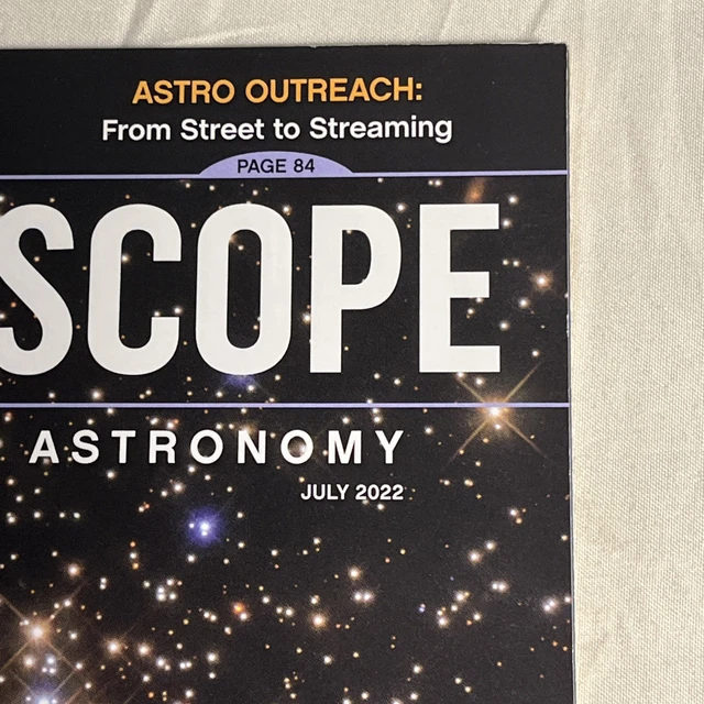 SKY & TELESCOPE Magazine Summer Binary Systems Astronomy July 2022 £3. ...