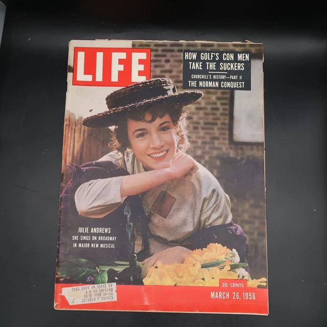 LIFE MAGAZINE MARCH 26 1956 Julie Andrews Churchill My Fair Lady ...