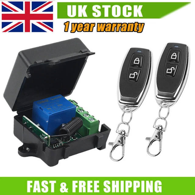 433 MHZ REMOTE Control Transmitter Wireless 1CH Relay Receiver Switch ...