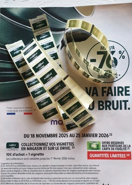 130 VIGNETTES INTERMARCHÉ 2025 Mastrad EUR 5,90 - PicClick FR