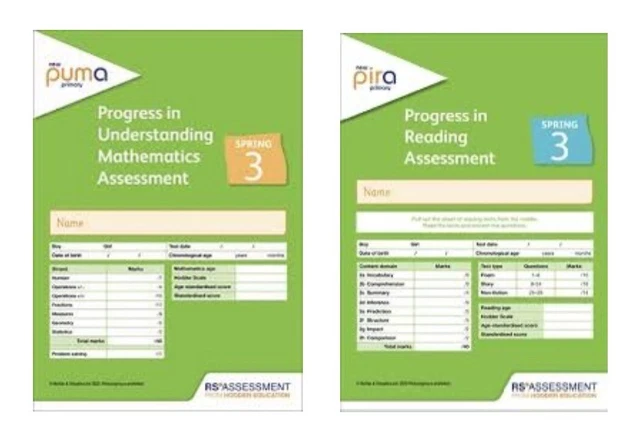 NEW PUMA & PIRA Test Papers - YEAR 3 [SPRING] With Mark Scheme (Answers ...