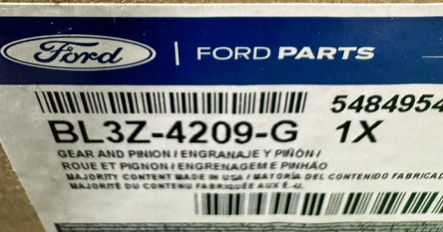 GENUINE OEM FORD 9.75 REAR AXLE Ring & Pinion KIT BL3Z-4209-G SHIPS ...