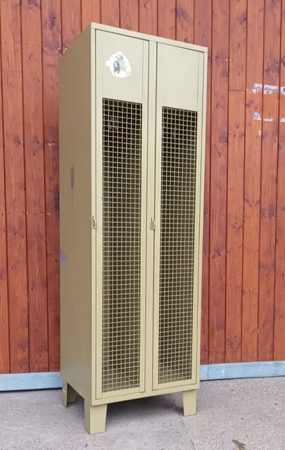 SPIND KLEIDERSCHRANK METALL Blechschrank Industriedesign Loft Locker ...