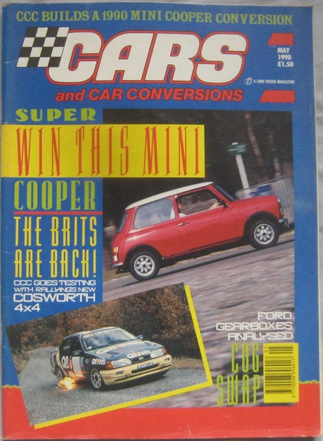 CARS AND CAR Conversions magazine May 1990 featuring Ford Sierra ...