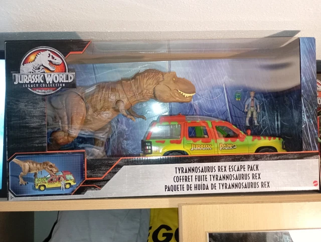 MATTEL JURASSIC WORLD Legacy Collection Tyrannosaurus Rex Escape Pack ...