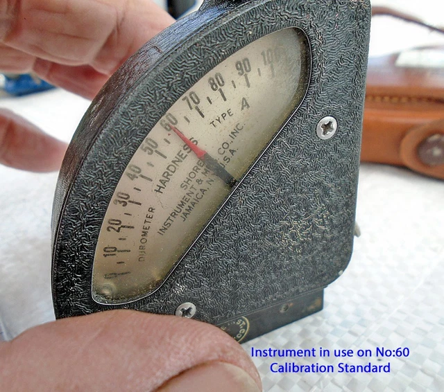 VINTAGE LEATHER CASED DUROMETER Type A Hardness Tester by SHORE Mfg Co ...