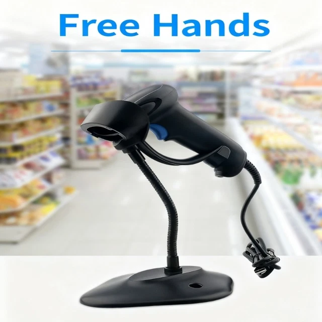 ADJUSTABLE TABLE SCANNER Holder Barcode Scanner Stand Scanning Bracket ...