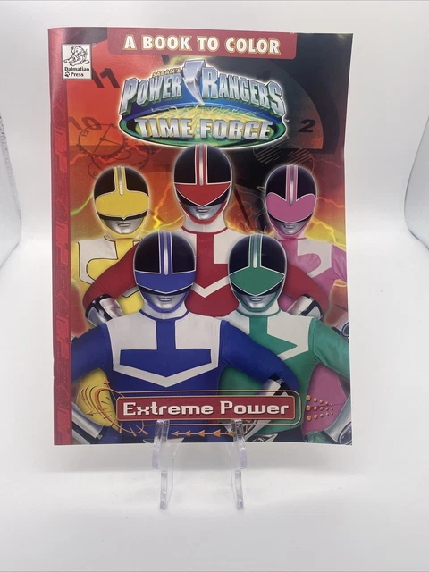 VINTAGE 2001 SABAN Mighty Morphin Power Rangers Coloring Book Time ...