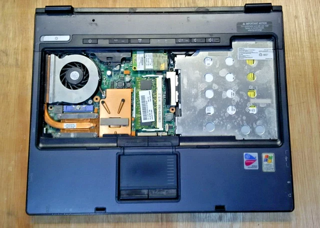 HP COMPAQ NC6220 Laptop Bottom base Palmrest and Motherboard P/N 379791 ...