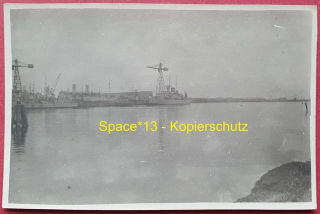 FOTO HAFEN IN Königsberg Ostpreußen 1944 Wehrmacht Kriegsschiffe ...