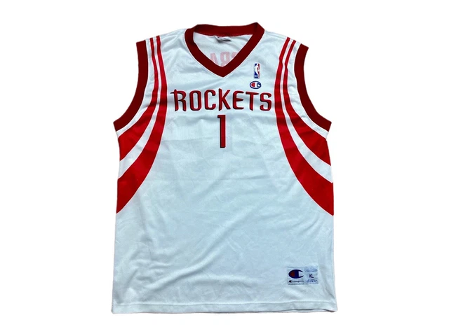 HOUSTON ROCKETS TRACY McGrady T-Mac #1 Champion NBA Jersey Maglia ...