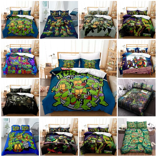 TEENAGE MUTANT NINJA Turtles Duvet Cover Pillowcases Single Double ...