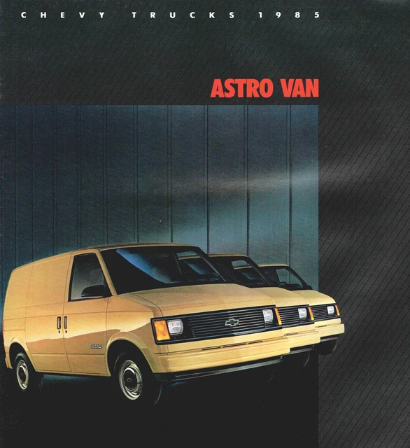 1985 CHEVY ASTROVAN Brochure/Catalog with Color Chart: Astro Van EUR 7 ...