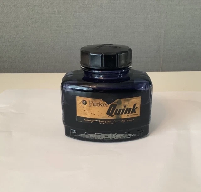 Vintage Parker Quink Ink Bottle FOR SALE! - PicClick UK