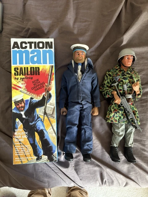 ORIGINAL VINTAGE PALITOY action man figures x 2 £84.00 - PicClick UK