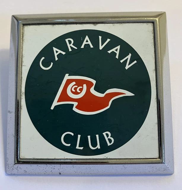 CLASSIC CAR BADGE - Caravan Club Car Badge - Original Condition ...