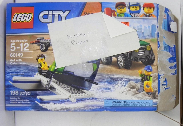 LEGO CITY GREAT Vehicles 4x4 with Catamaran 60149 *open box* $8.00 ...
