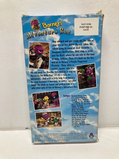 BARNEY - BARNEYS Adventure Bus (VHS, 1997) EUR 5,65 - PicClick FR