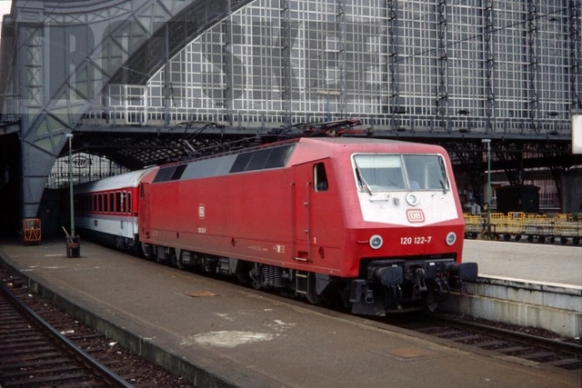 35MM SLIDE DB German Railways Electric Loco Class 120 120122 1993 Koln ...