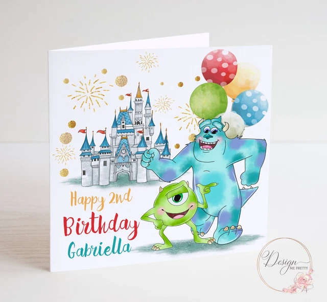 DISNEY MONSTERS INC. Birthday Card - Personalised - Mike & Sully £3.20 ...