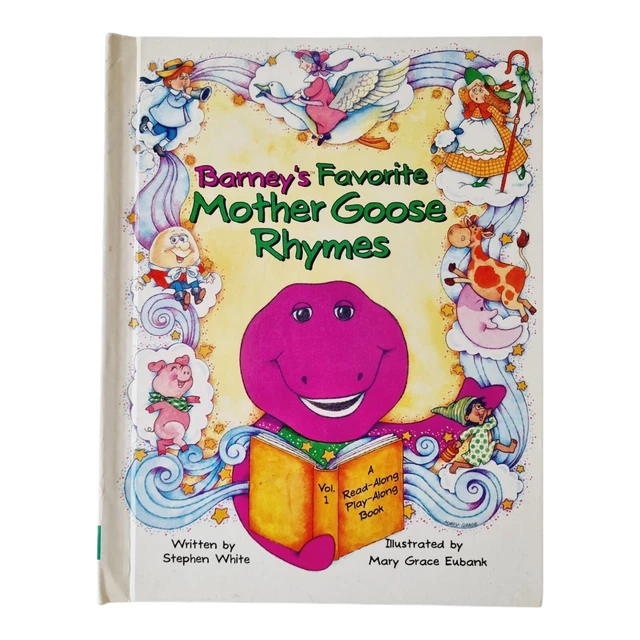 BARNEY'S FAVORITE MOTHER Goose Rhymes Volume 1 1993 by Stephen White HC ...