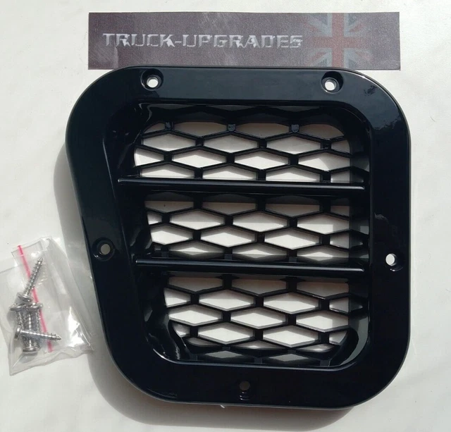 LAND ROVER DEFENDER 90, 110, Wing Side Vent, GLOSS Black, LEFT ...