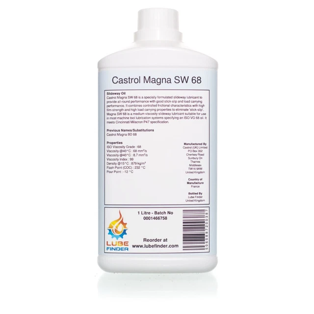 1 L CASTROL Magna SW 68 (Magna BD 68) ISO VG 68 olio scorrevole EUR 22 ...