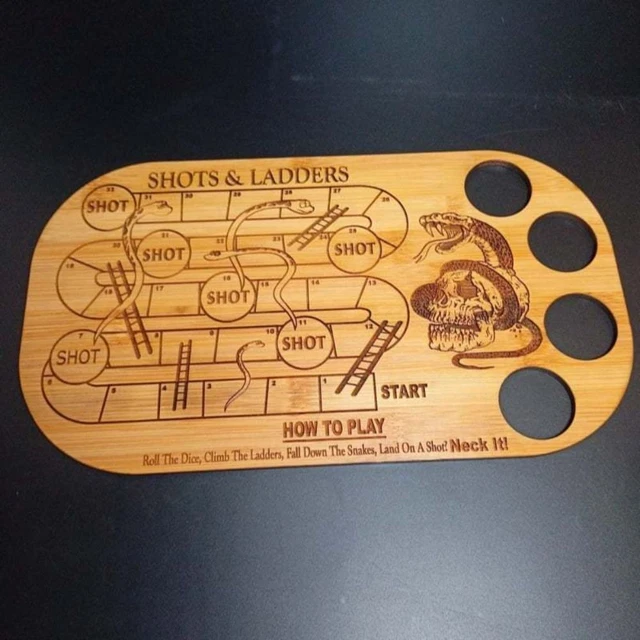 WOODEN SHOTS LADDERS Party Game Excitement Shooting Ladder Drinking ...