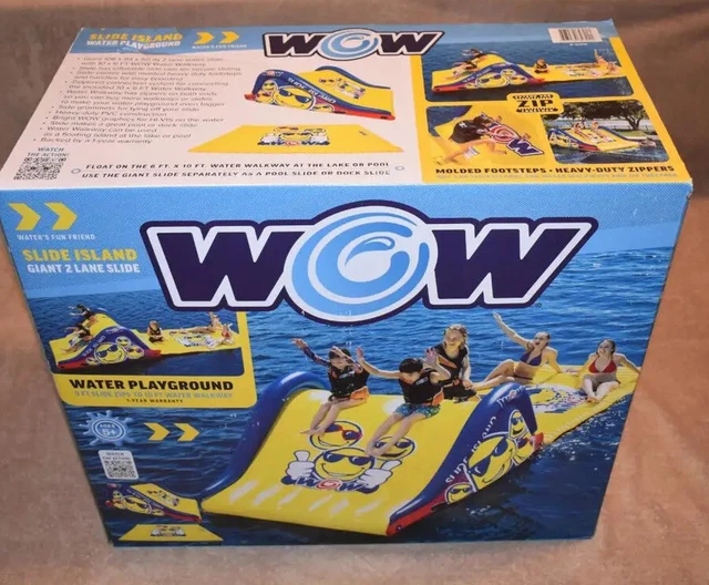 WOW SPORTS FLOATING Slide Island and Water Walkway Combo NIB $199.99 ...