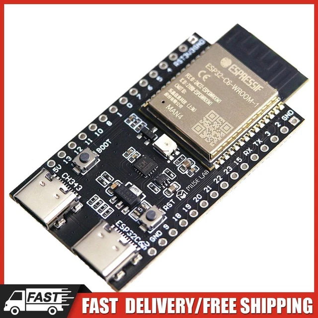 Esp32 C6 Minimum System Board Risc V Esp32 C6 Wroom 1 Core Board 512kb Sram 2056 Picclick Au