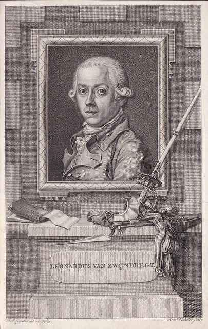LEONARDUS FURGONETA ZWIJNDRECHT Holland Nederland Retrato Grabado EUR ...